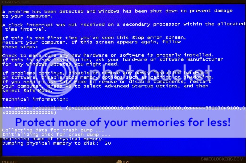 cpu overclocking with blue screen | Tom's Hardware Forum